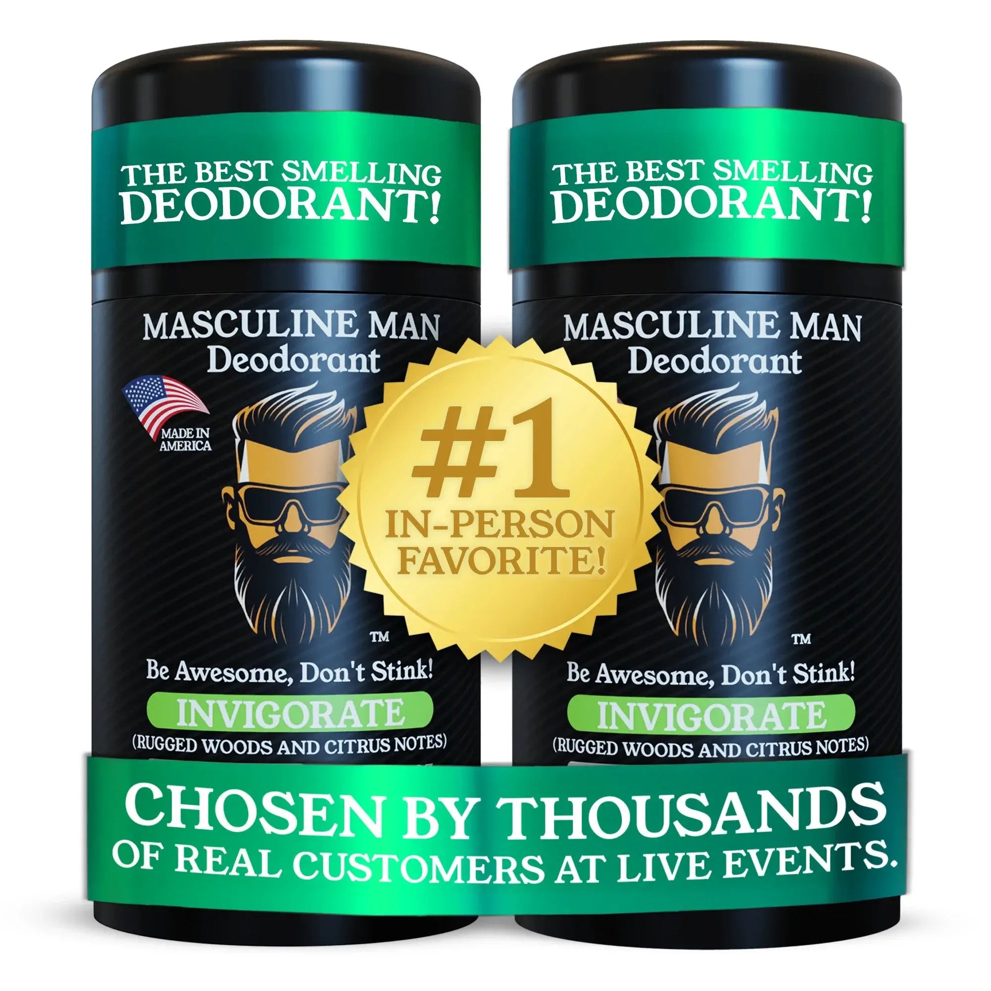 🟢 Natural Invigorate Deodorant – Masculine Man