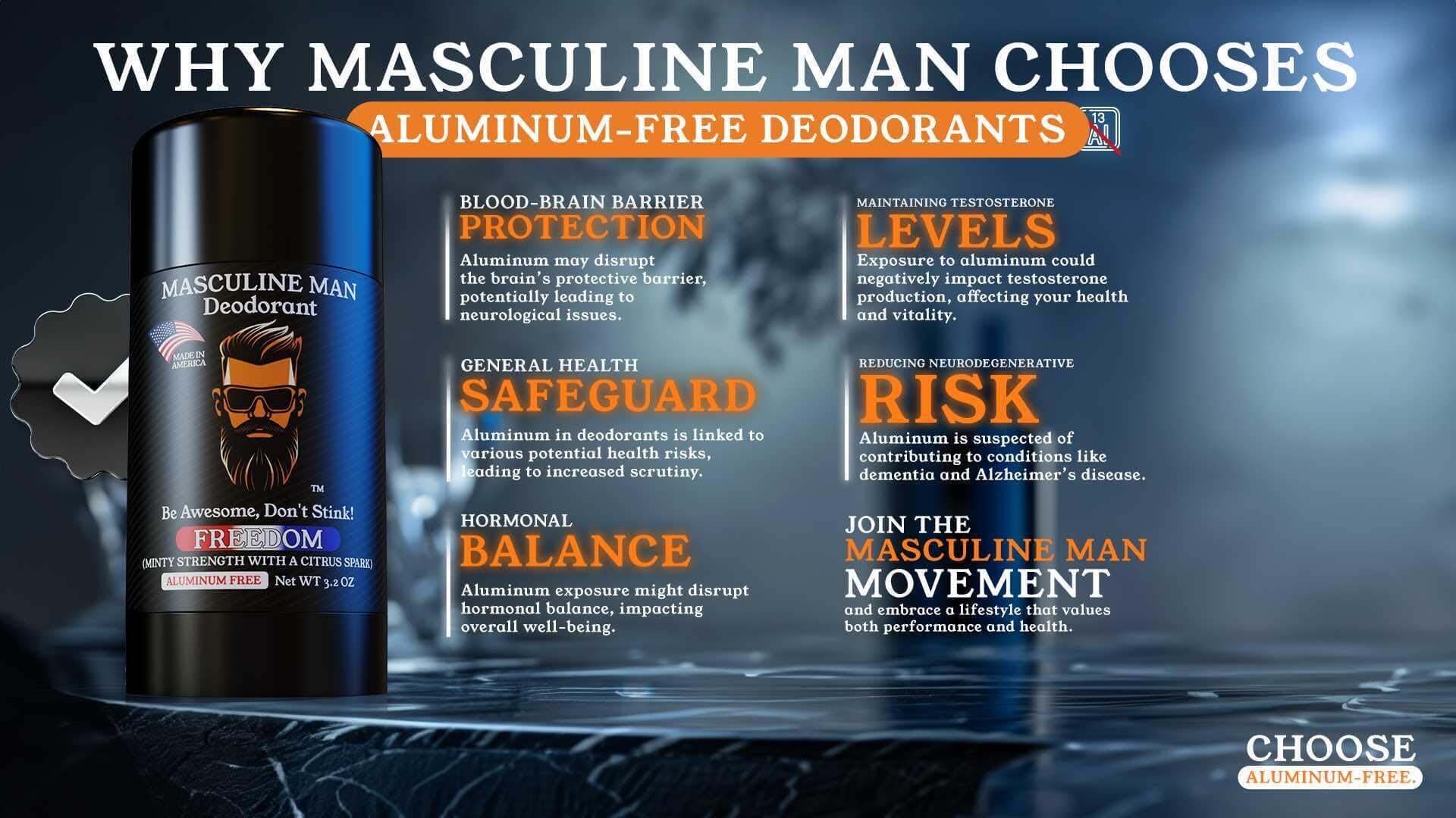 🔵 Natural Freedom Deodorant – Masculine Man